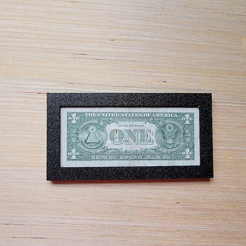 Custom Acrylic Money Display Case | Double-sided Clear Frame With ...