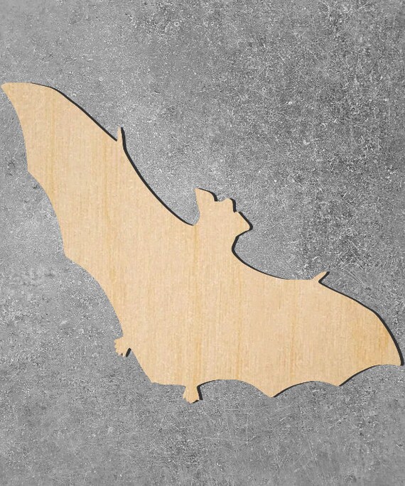 Bat Laser Cut Wood Shape Unfinished Wood Cutout Various - Etsy