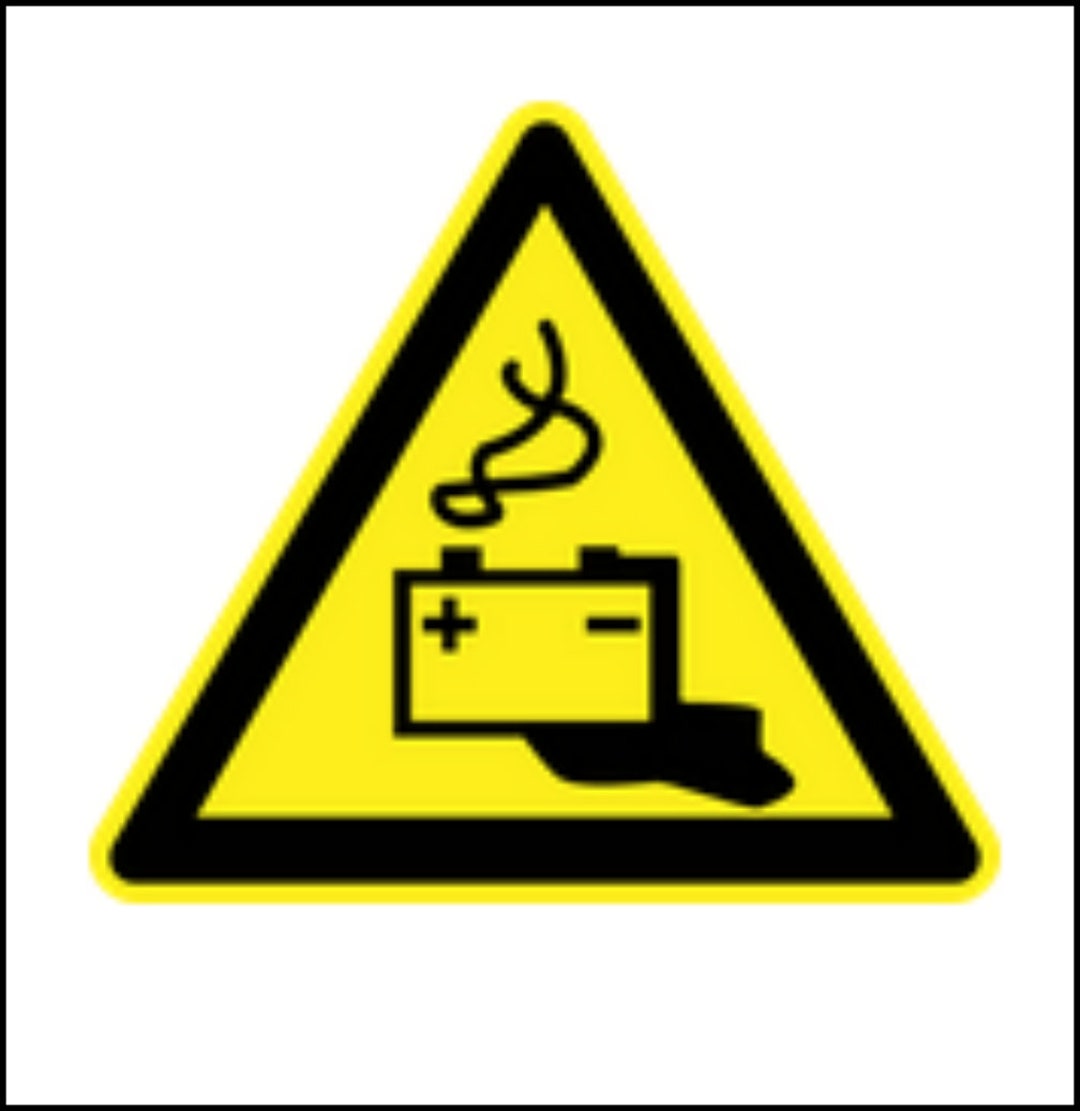 Alkaline Battery Acid Warning Sticker, Vinyl Decal, Funny Car Decal ...