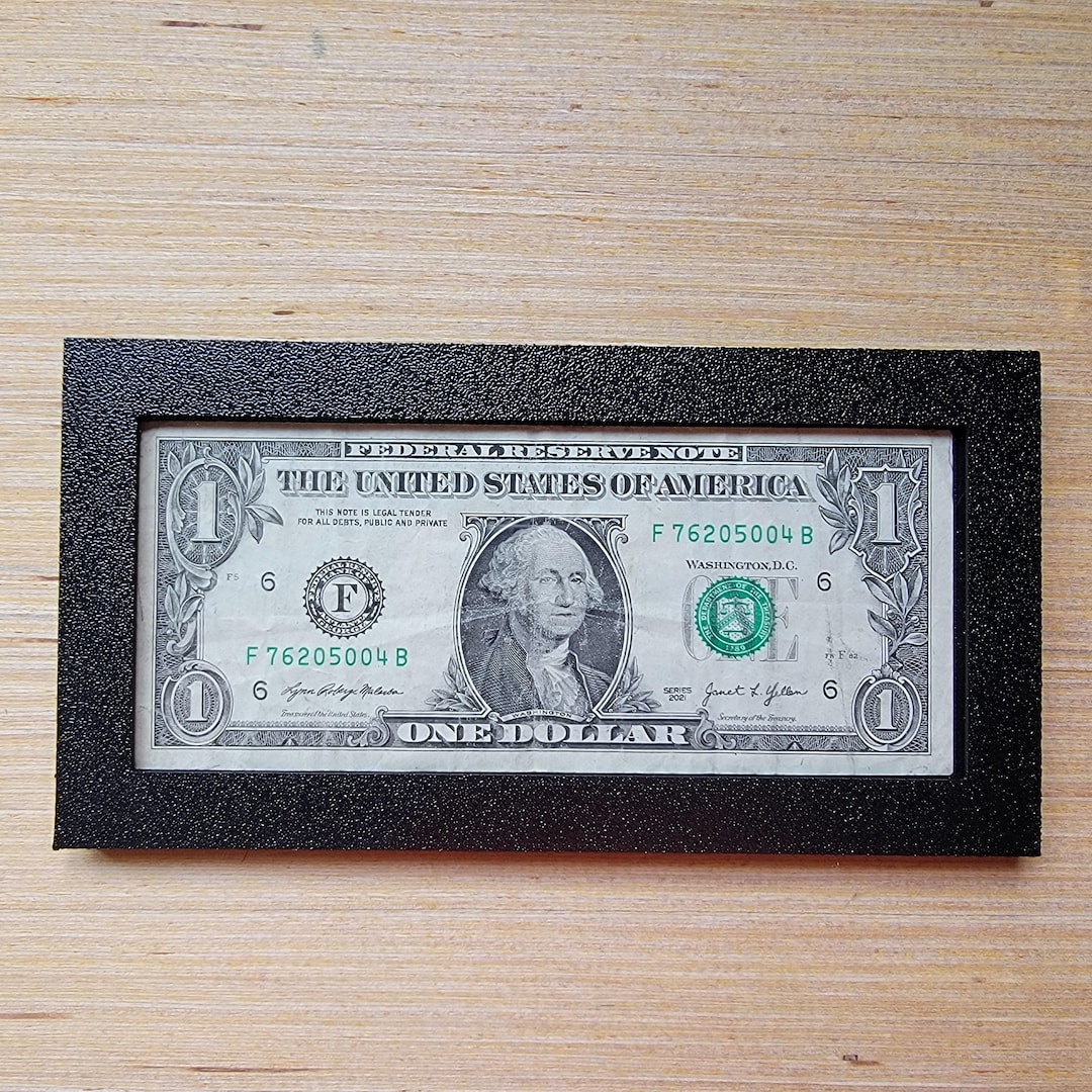 Custom Acrylic Money Display Case | Double-sided Clear Frame With ...