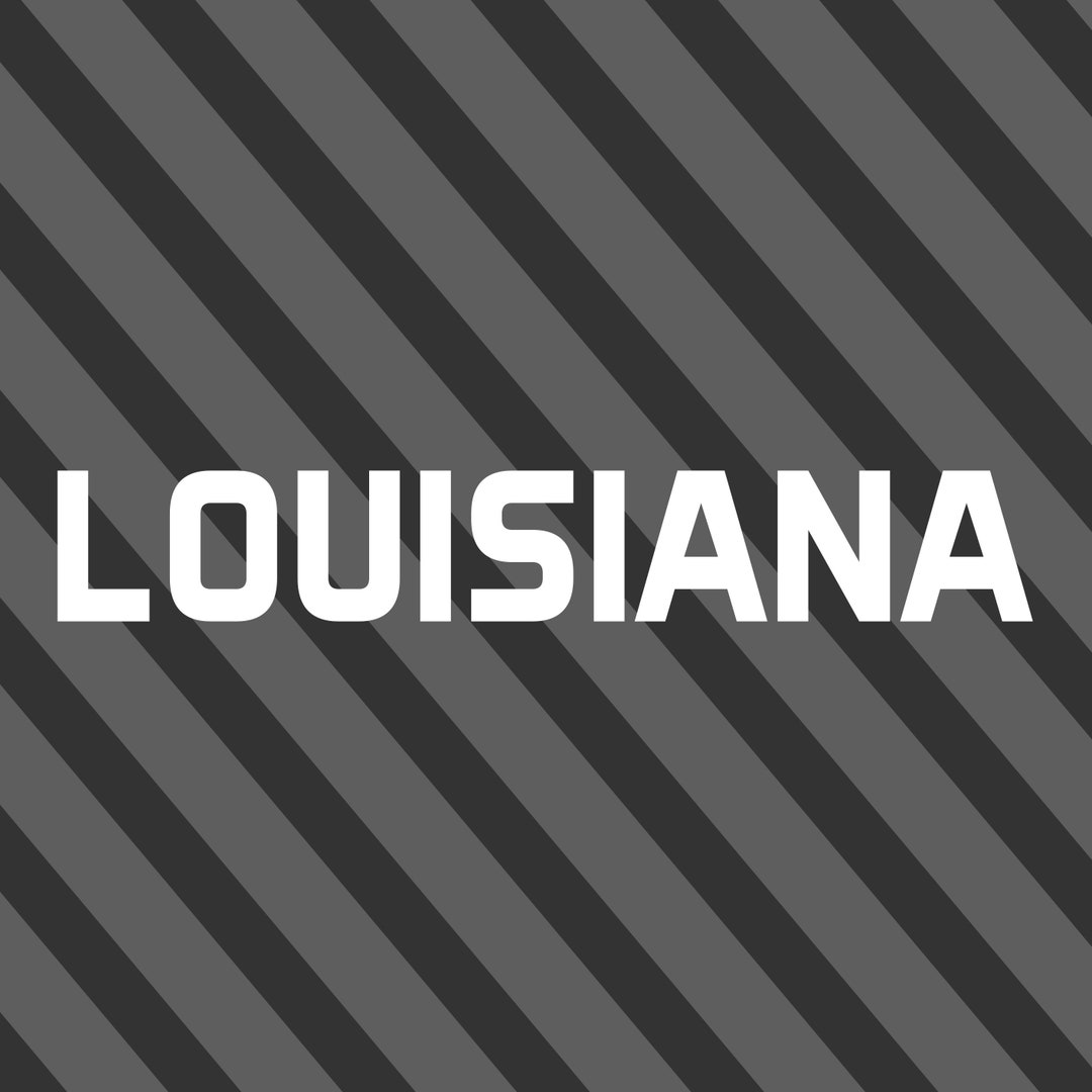 Louisiana State LA Vinyl Decal Sticker, Car Window Decal, White Sticker ...