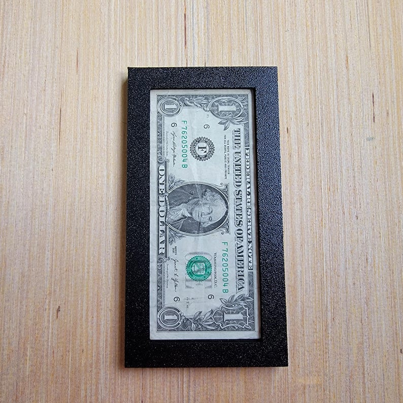 Custom Acrylic Money Display Case | Double-sided Clear Frame With ...