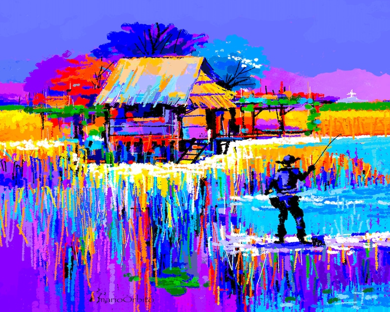 Philippine Art Scene, Bahay Kubo, Nipa Hut Phil., Filipino Culture Art ...