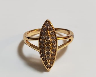 Long Gold Ring - Etsy