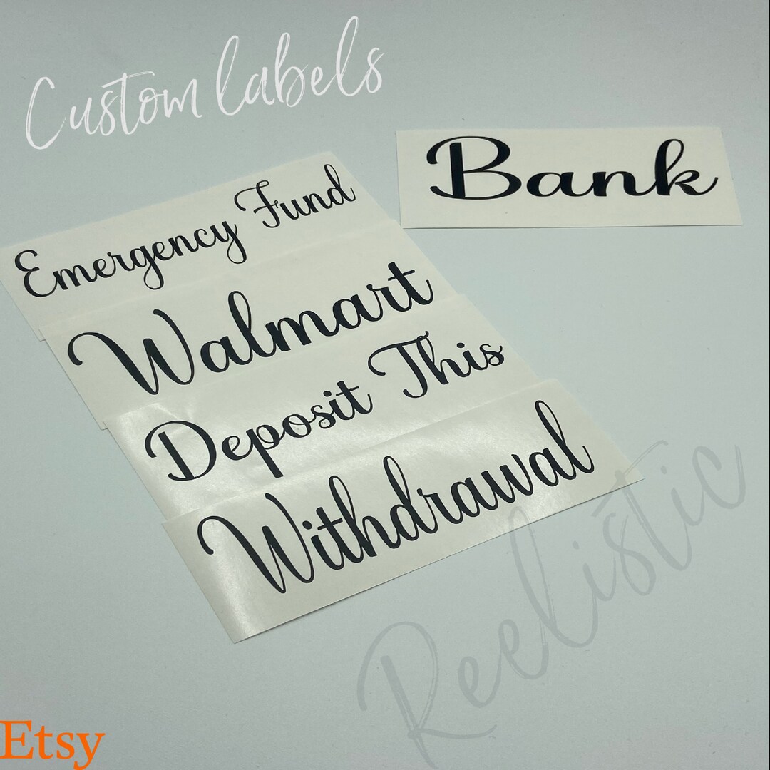 Labels Only!! Budget Binder Cash Envelope System, Price per Label ...