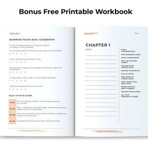 Business Book + Workbook PRINTABLE DOWNLOAD, Obsess to Success ...