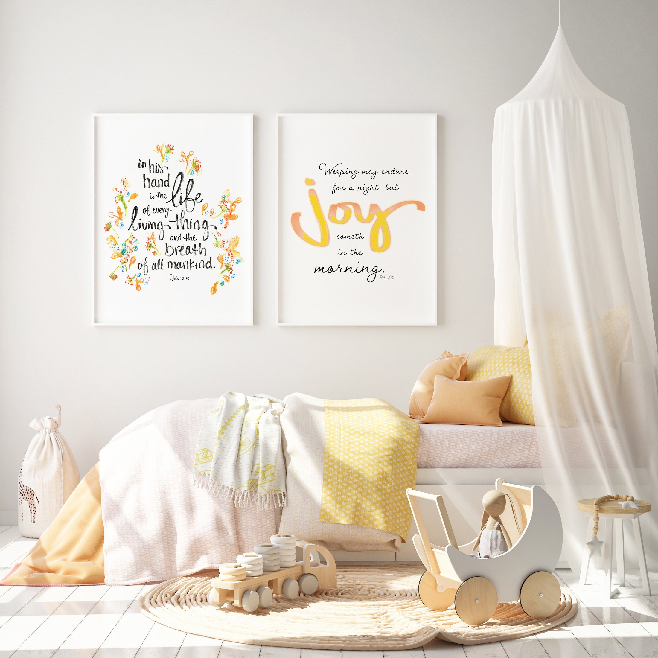 Bible Verse Art Print, Job 12 10, Instant Art, Encouraging Bible Art ...