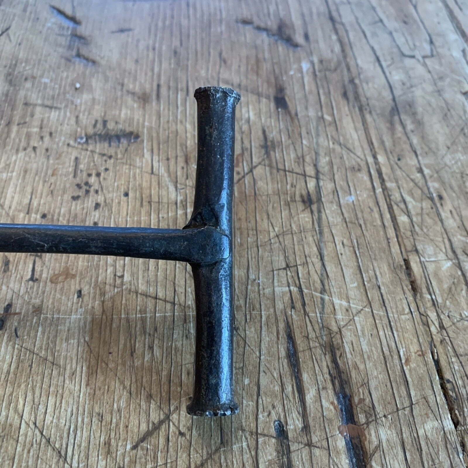 Hand Forged Antique Vintage Hook With Handle Grappling Butcher ...