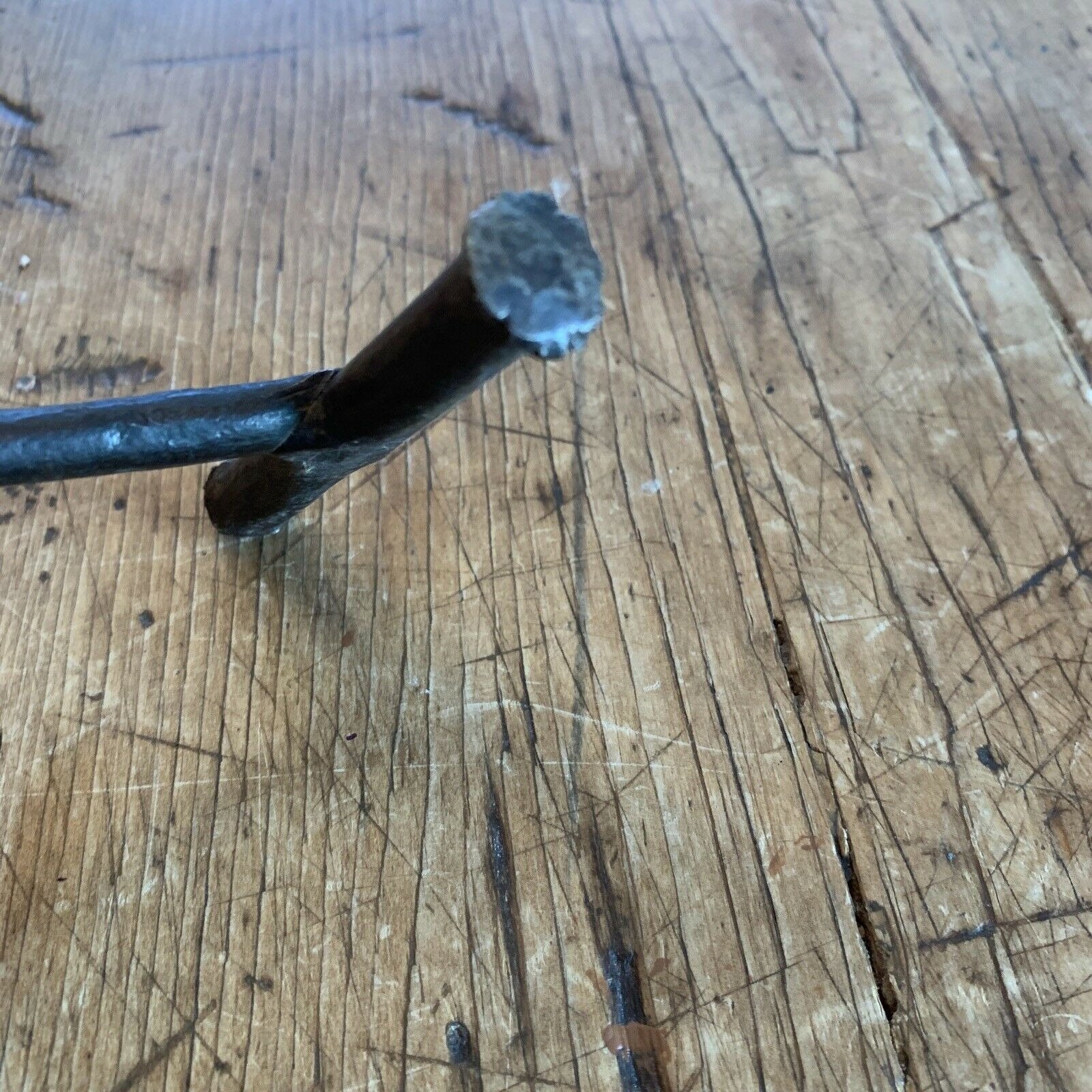 Hand Forged Antique Vintage Hook With Handle Grappling Butcher ...