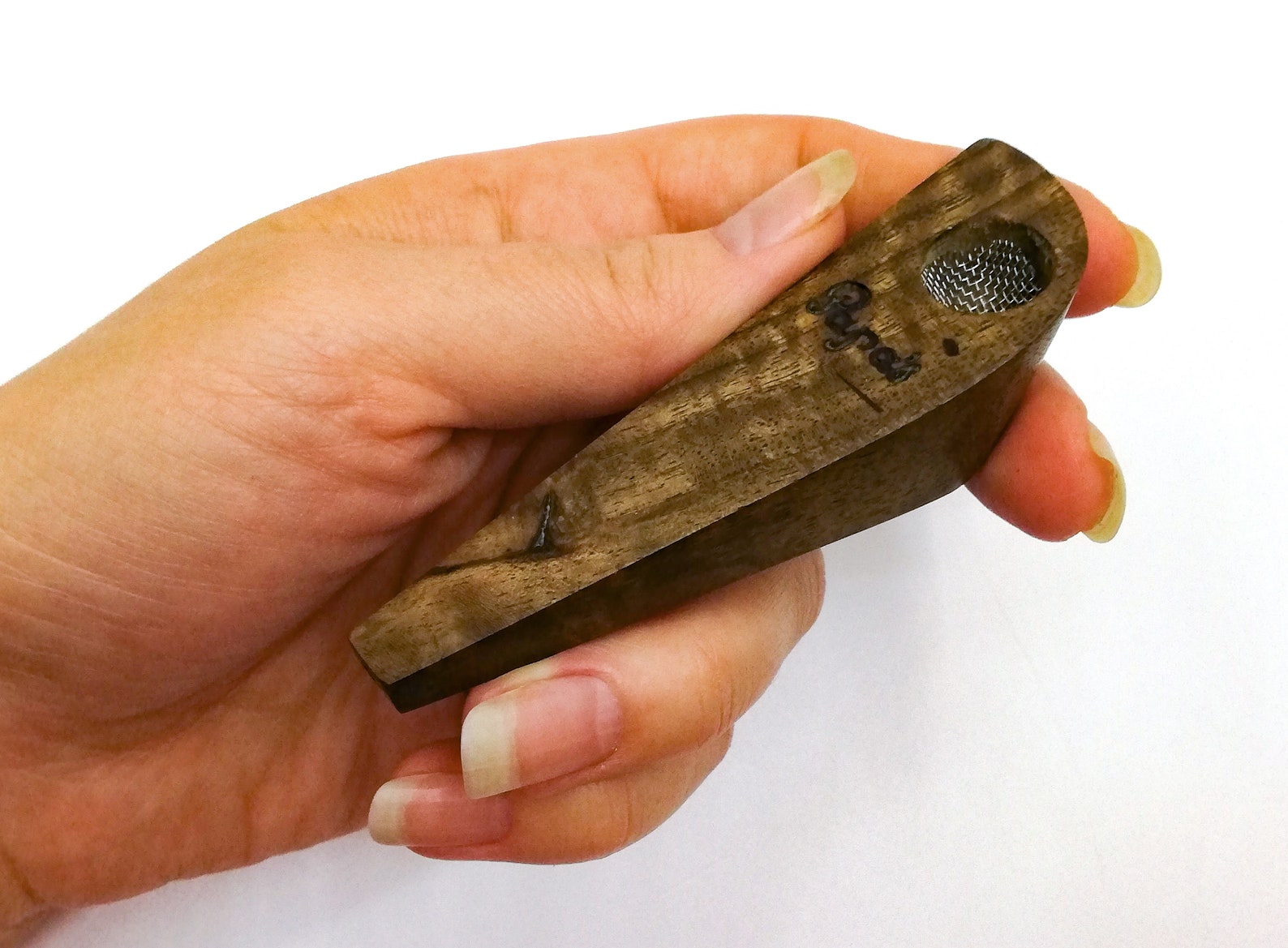 Pocket Pipe Type 2, Walnut Hand Made Smoking Pipe, Wood Pipe, Miniature ...