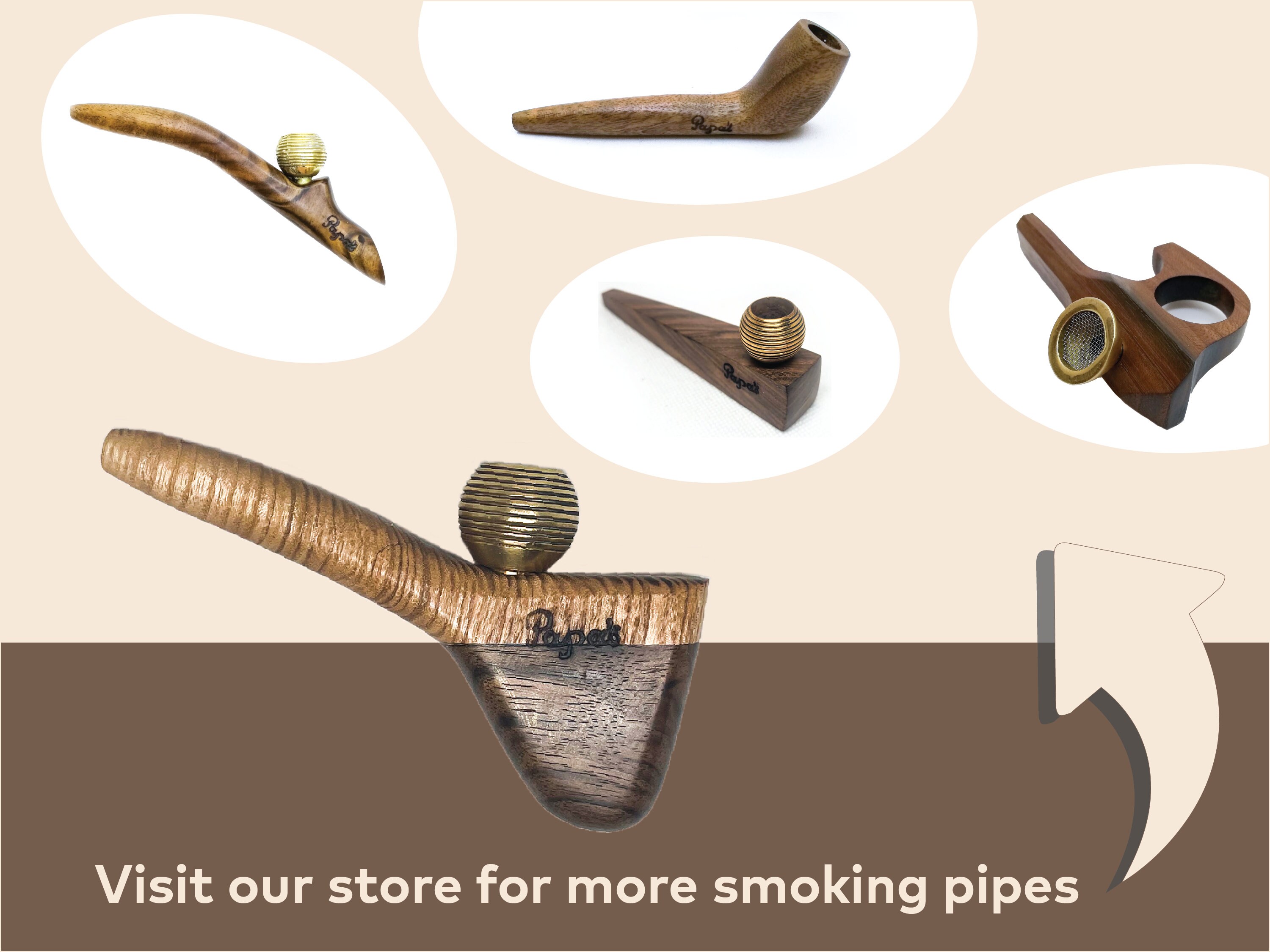 Wooden Pipe for Smoking, Handmade, Pipes Can Be Personalized Unique ...