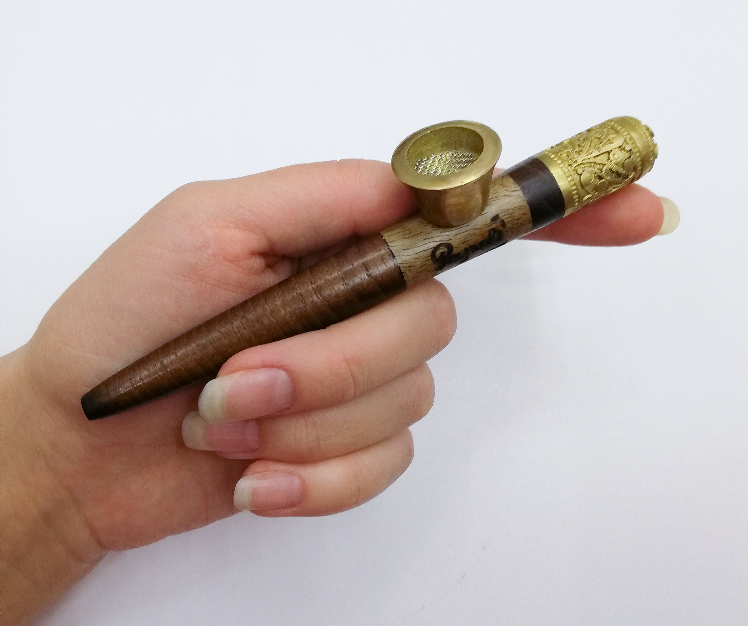 Wooden Pipe Can Be Personalized Eco-friendly Smoking Device Handmade ...