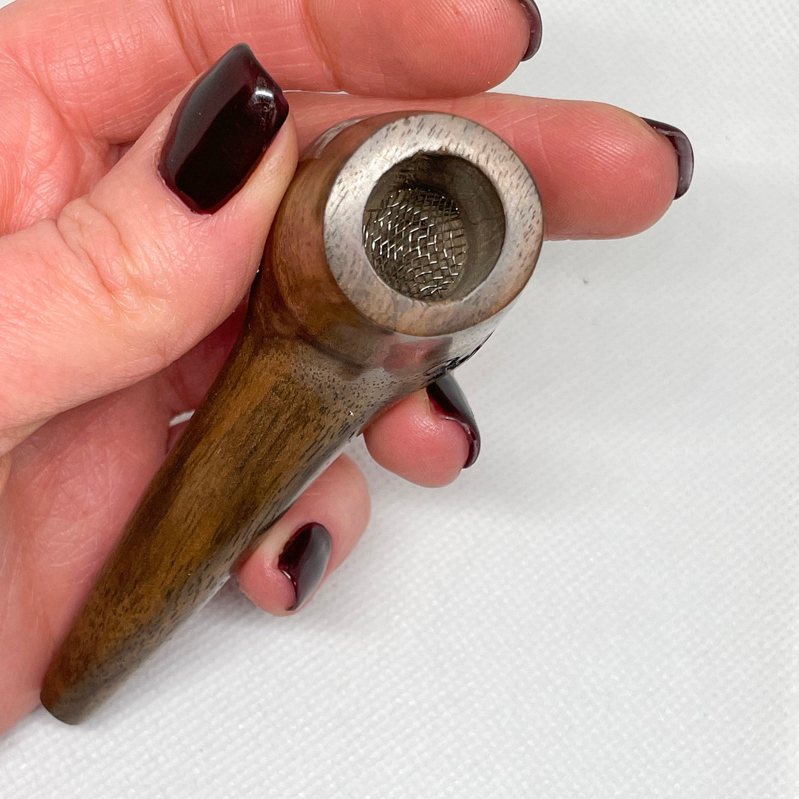 Small Brother Pipe, Custom Made Wooden Pipe for Smoking Herbs ! Great ...