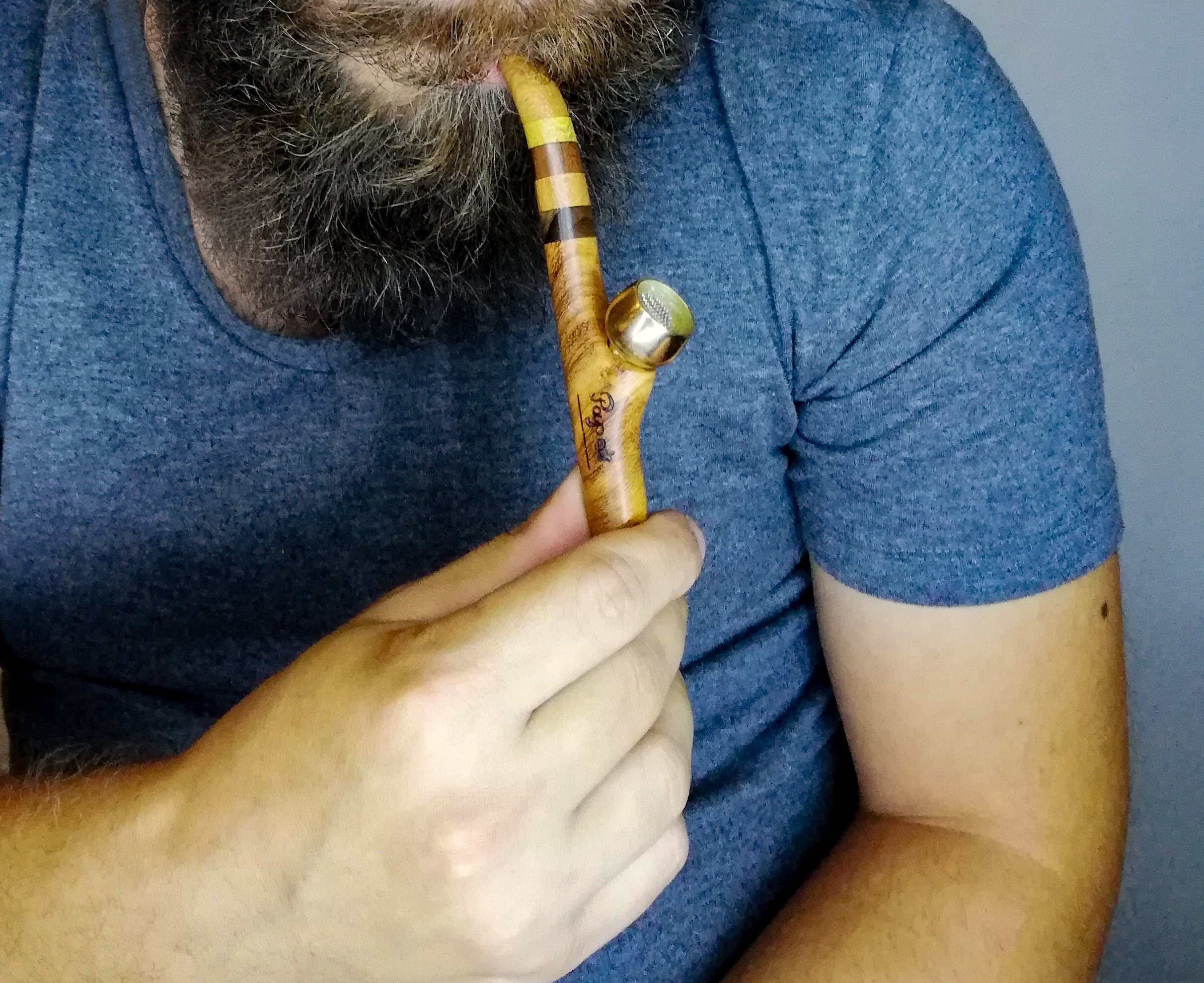 Colored Bow Pipe With Composite Different Colored Woods - Etsy