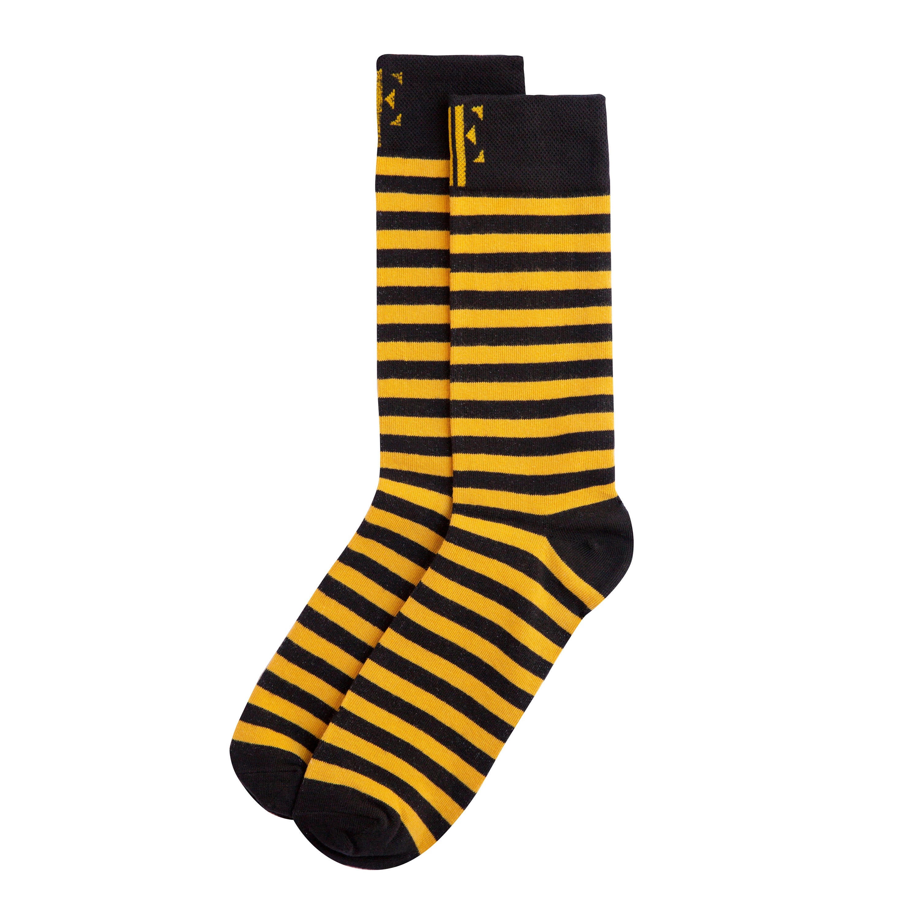 Black & Yellow Striped Socks, Socks for Men, Men's Socks, Men's Socks ...