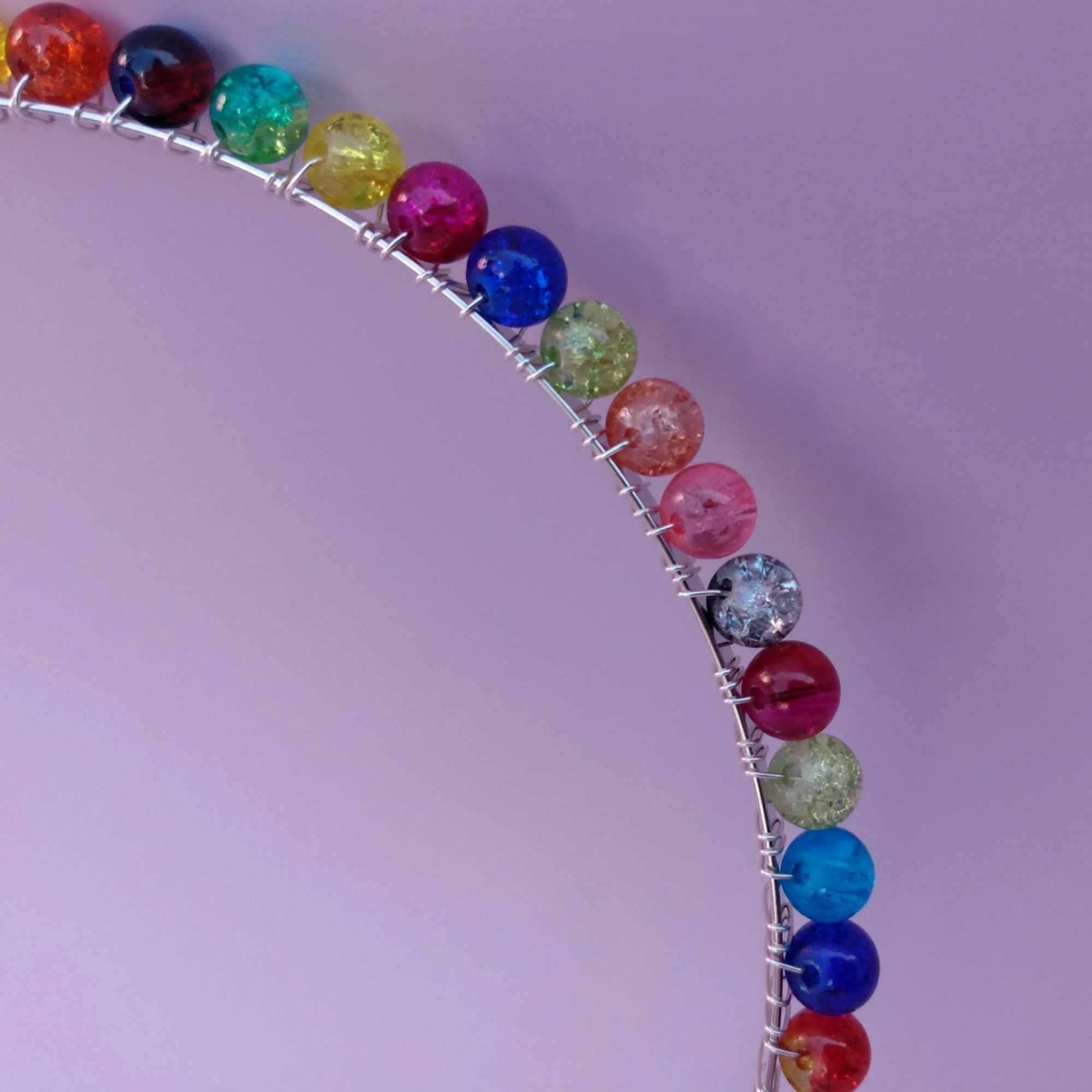 Rainbow Bead Headband Colourful Beaded Headband for Women - Etsy