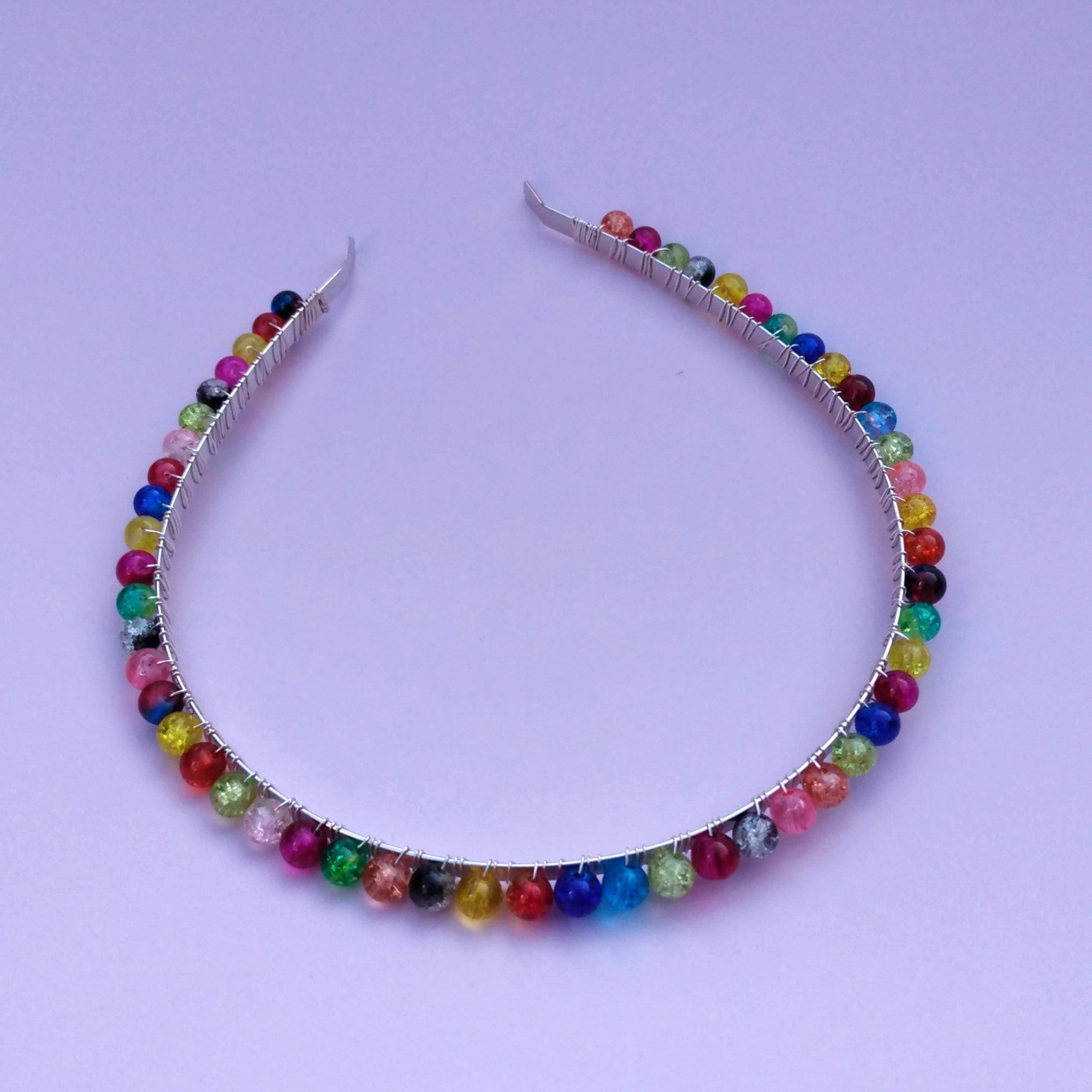 Rainbow Bead Headband Colourful Beaded Headband for Women - Etsy