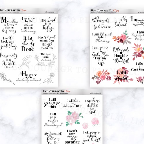 Bible Journaling Stickers Digital Printable Christian Planner - Etsy