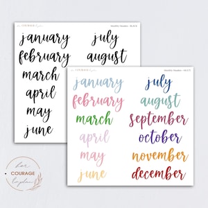 december journal header