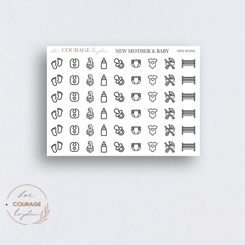 Tiny Baby Feet Stickers - Etsy