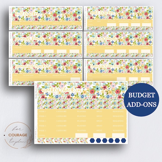 Budget Add-ons Stickers for Choose Your Month Monthly - Etsy