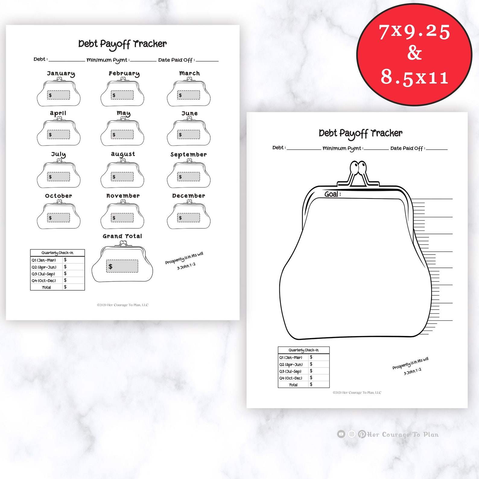 Debt Snowball Trackers Charts PRINTABLE Debt Progress Charts - Etsy