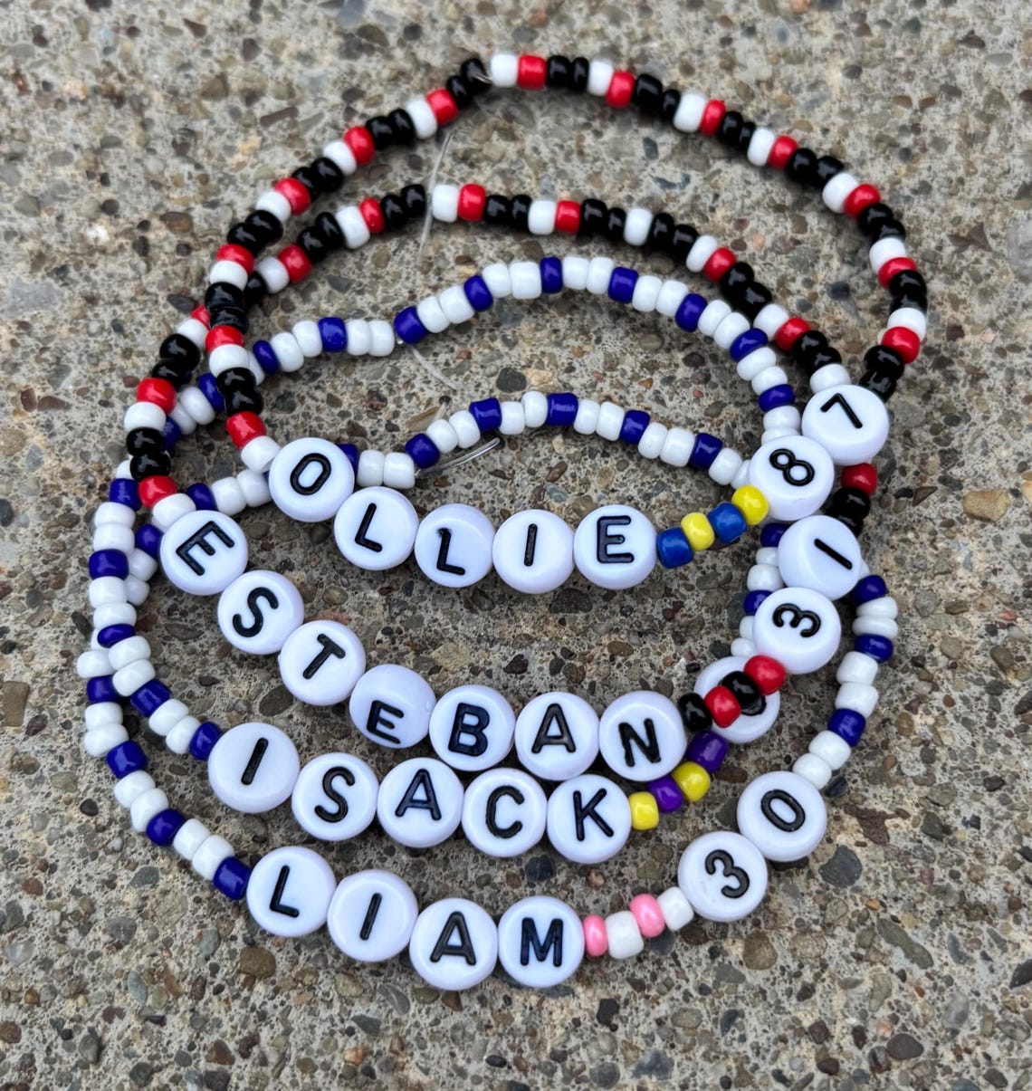 F1 Driver Bracelets With Helmet Colors. First or Last Name - Etsy