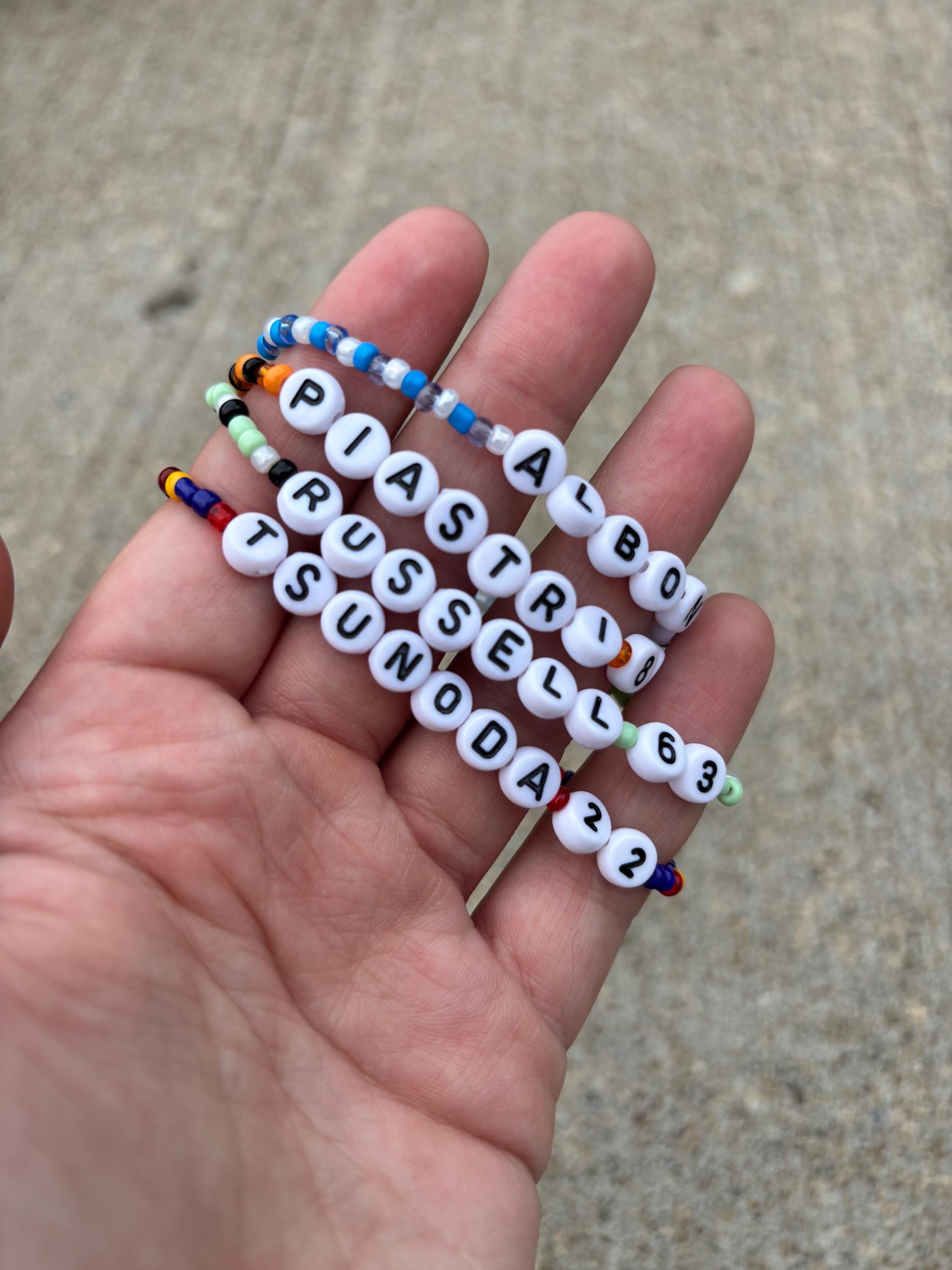 F1 Driver Bracelets With Helmet Colors. First/last Name or Initials - Etsy