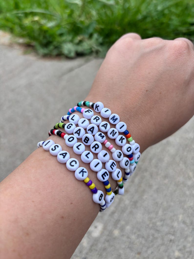 F1 Driver Bracelets With Helmet Colors. First/last Name or Initials - Etsy