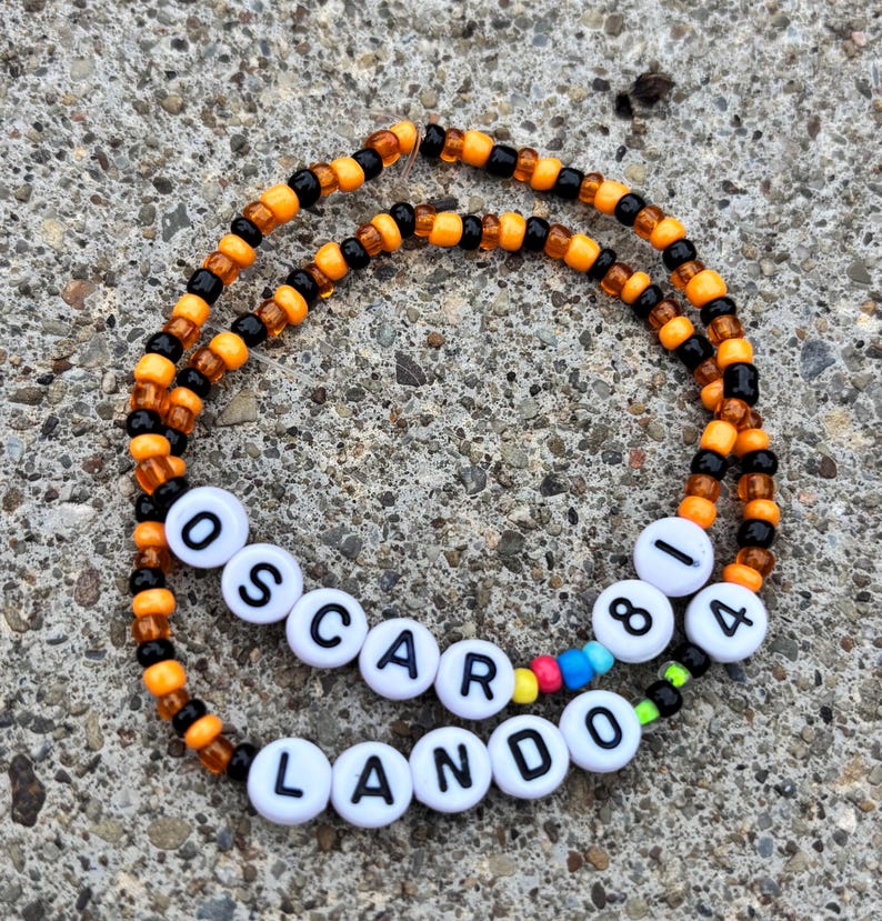 F1 Driver Bracelets With Helmet Colors. First or Last Name - Etsy