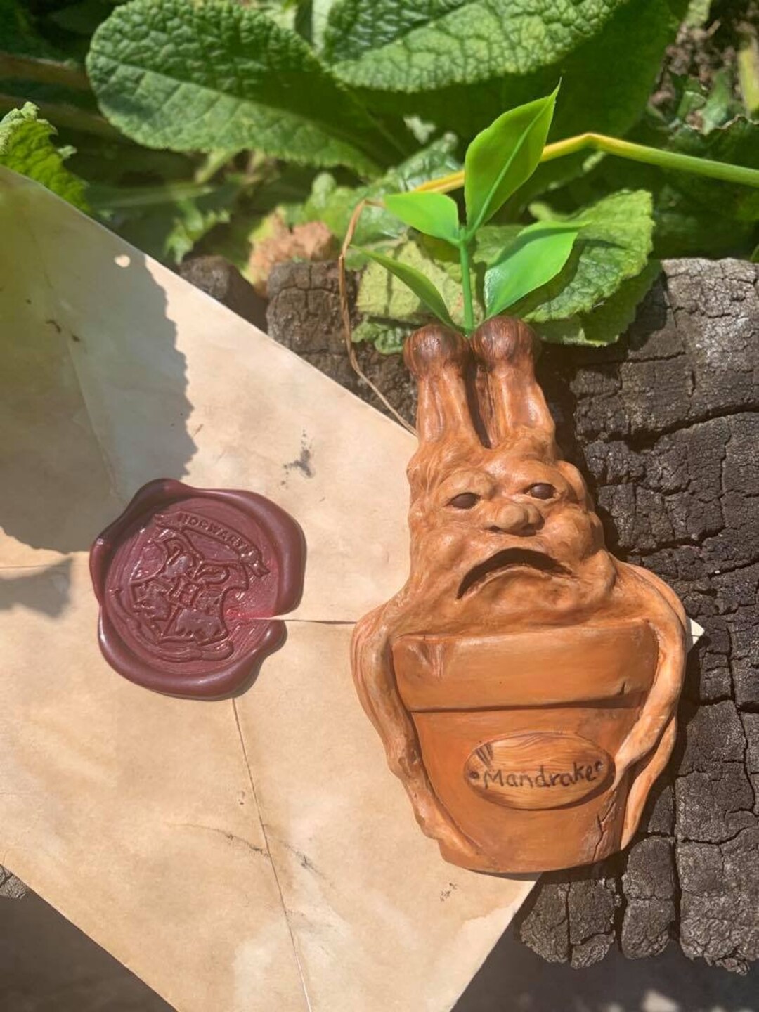 Harry Potter Mandrake Inspired Magnet/brooch - Etsy