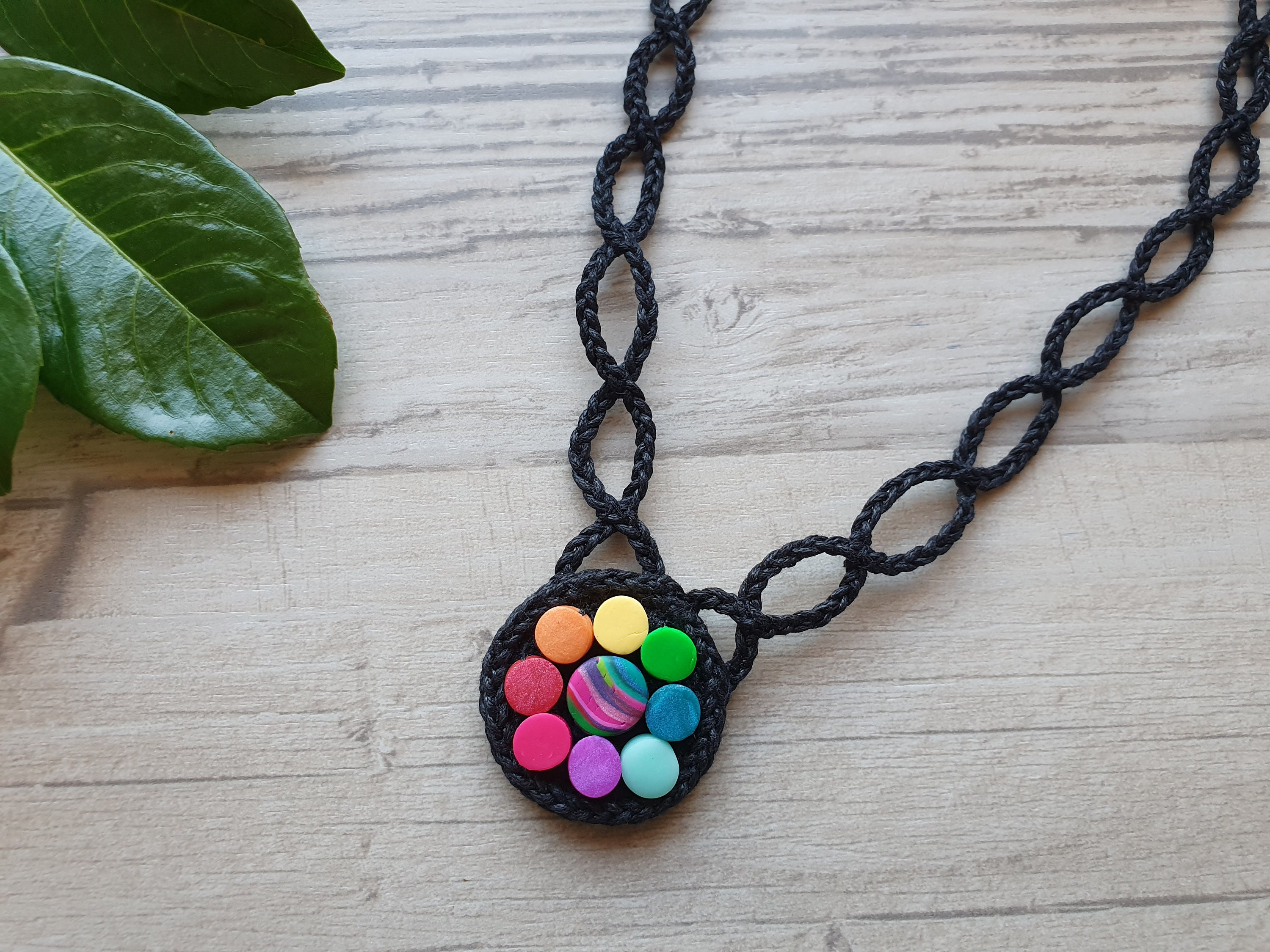 Buy Colorful Necklace, Adorable Cord Jewelry, Colorful Jewelry ...