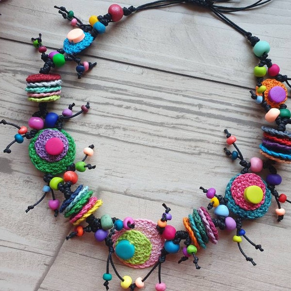 Necklace Colorful - Etsy
