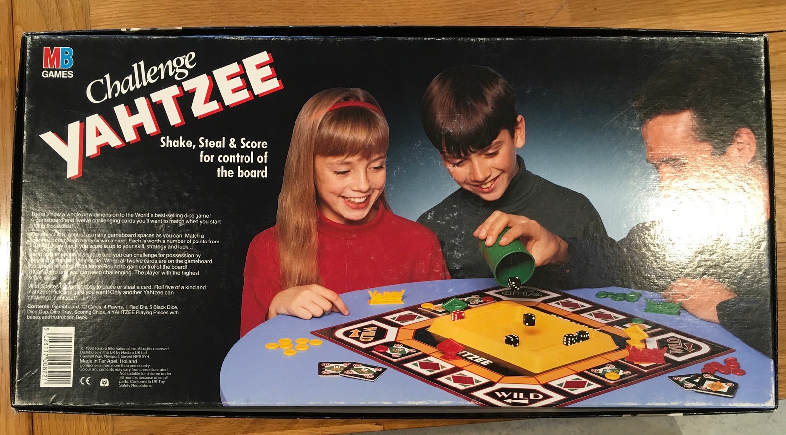 Vintage Retro 1990s Yahtzee Challenge Board Game, MB Games, 1992 ...
