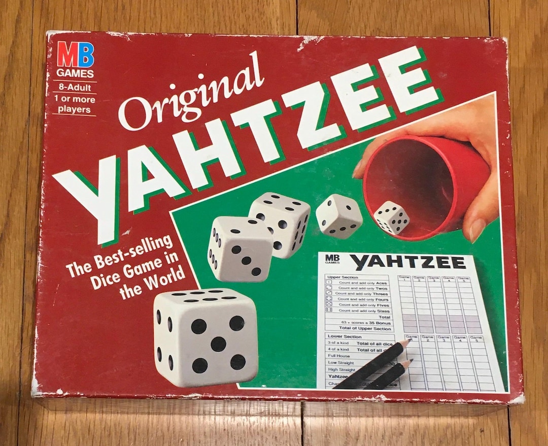 The Original Yahtzee Dice Game by MB Games Vintage 1992 Version ...