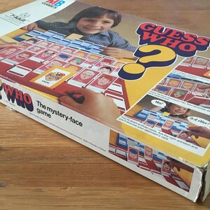 1970’s Vintage Retro Guess Who? Board Game by MB Milton Bradley 1979 ...