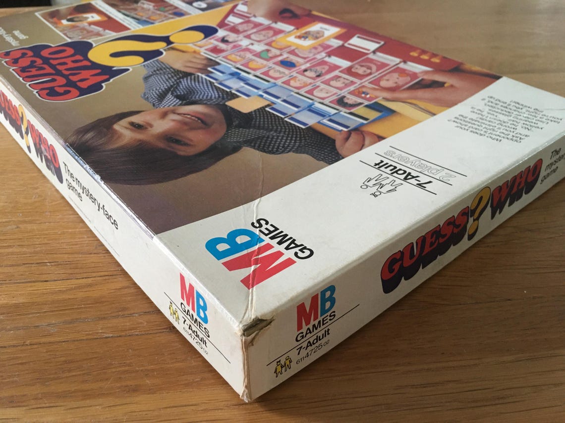 1970’s Vintage Retro Guess Who? Board Game by MB Milton Bradley 1979 ...