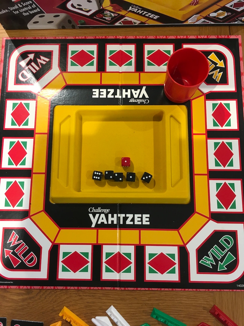 Vintage Retro 1990s Yahtzee Challenge Board Game, MB Games, 1992 Edition - Etsy