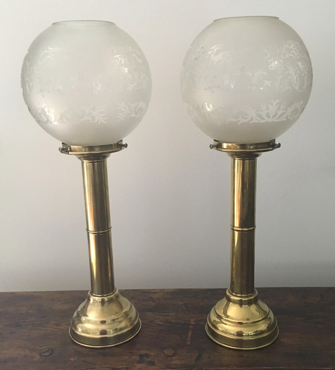 A Pair of Antique Dutch Art Deco Brass Copper Candlesticks Den Haan ...