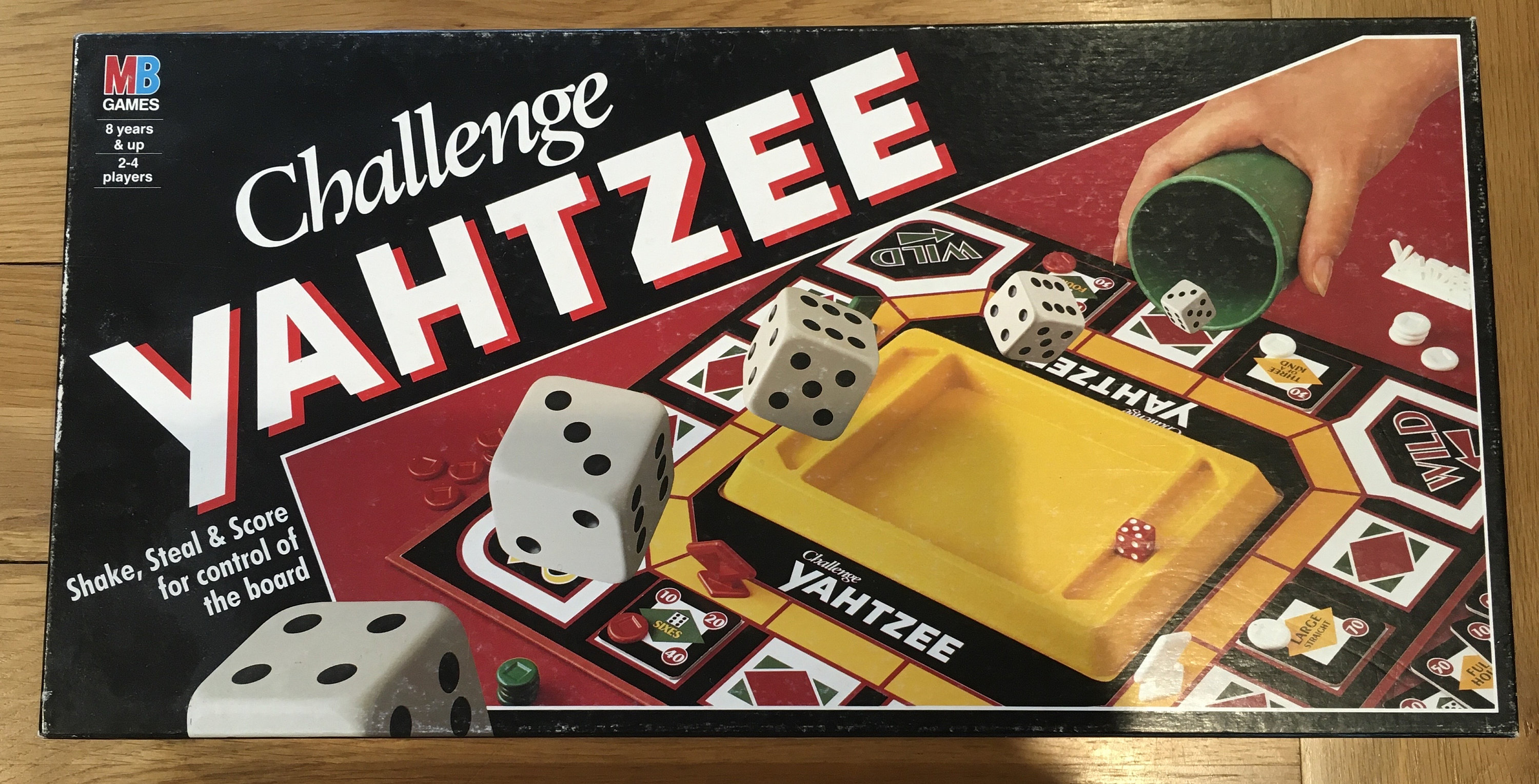 Vintage Retro 1990s Yahtzee Challenge Board Game, MB Games, 1992 ...