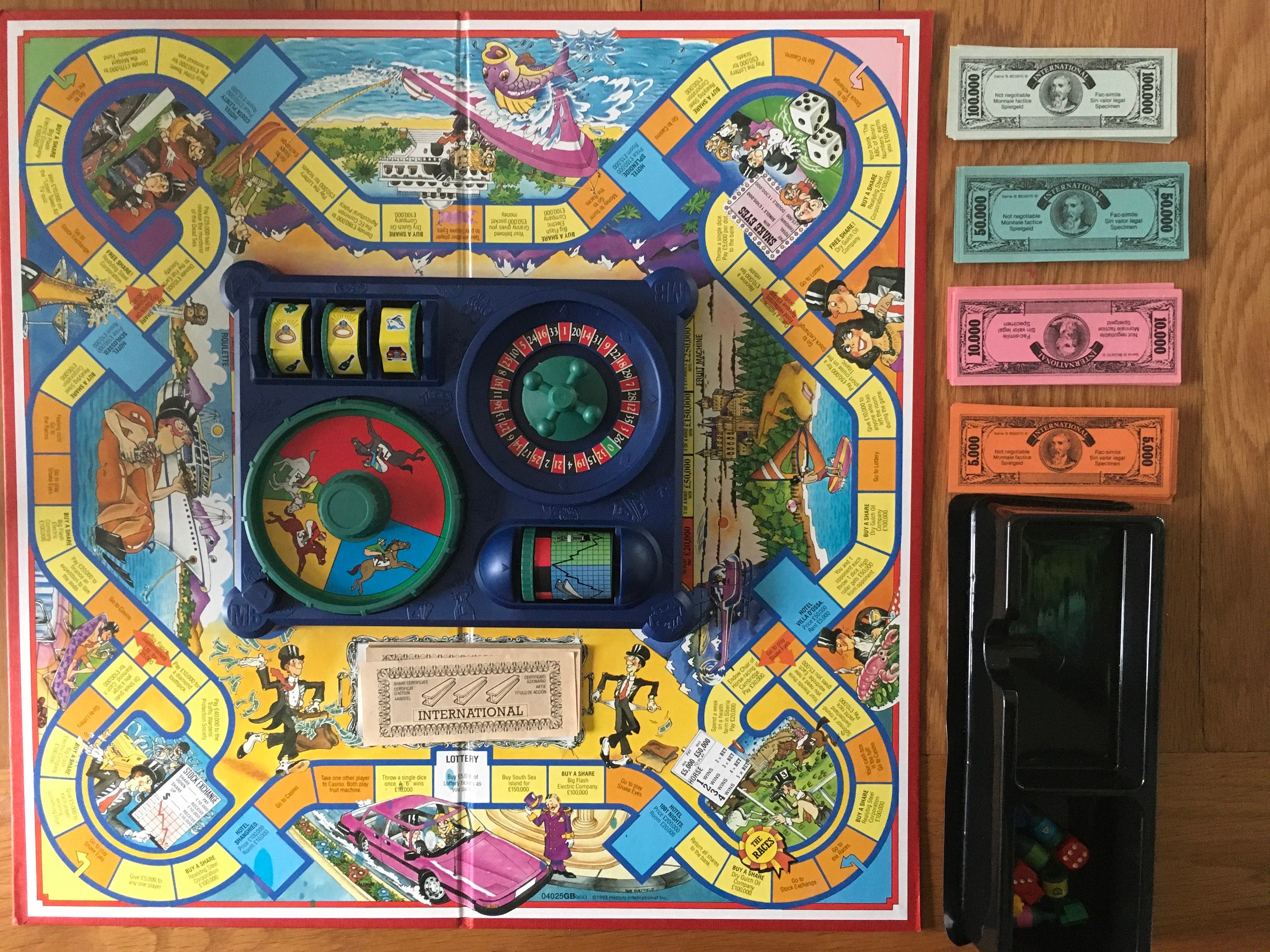 Vintage Retro 1990s Go for Broke Board Game, MB Games, 1993 Edition - Etsy