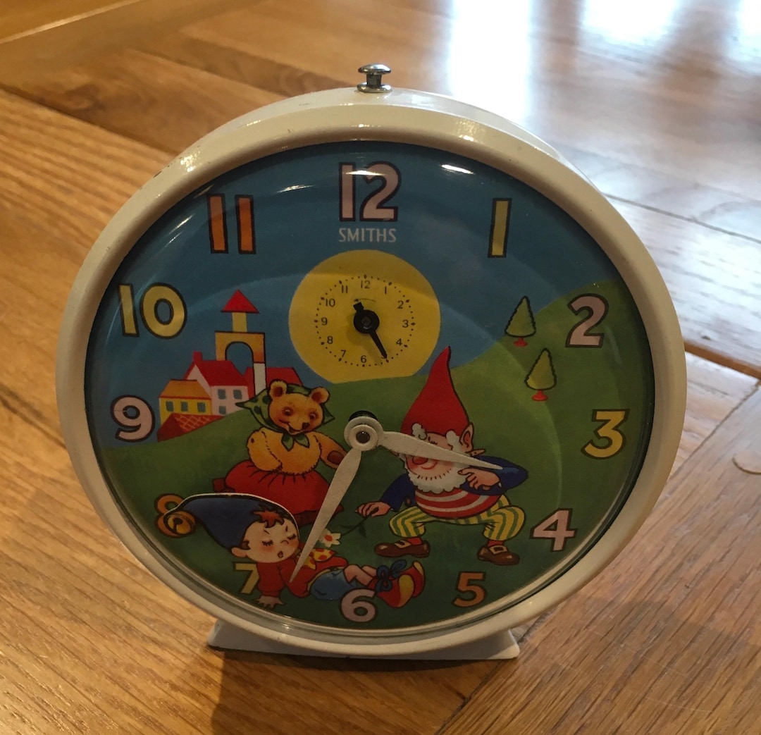 Vintage Working Smiths Nodding Noddy Big Ears in Townland Alarm Clock ...
