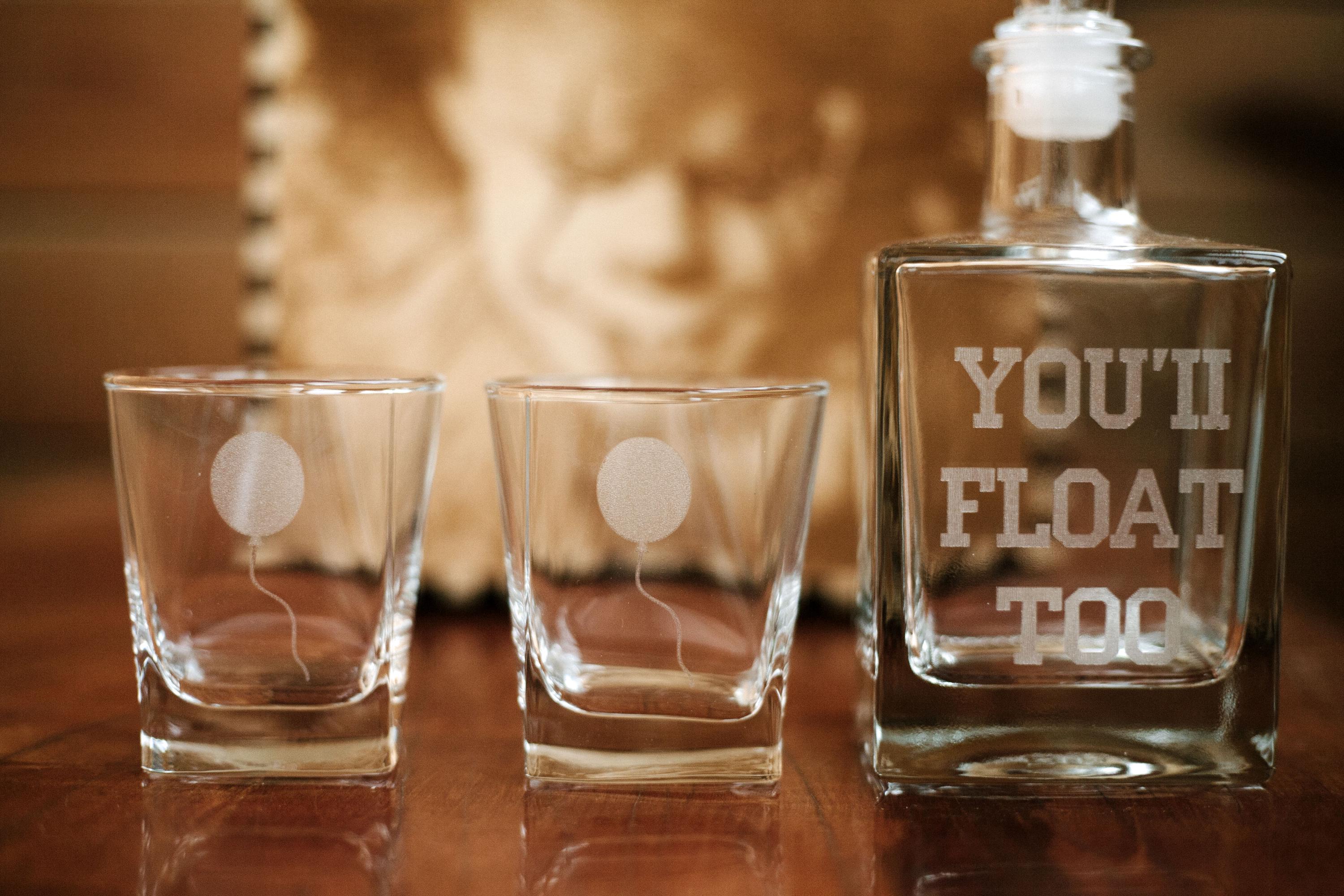 Pennywise Whiskey Decanter Set With Glasses - Etsy