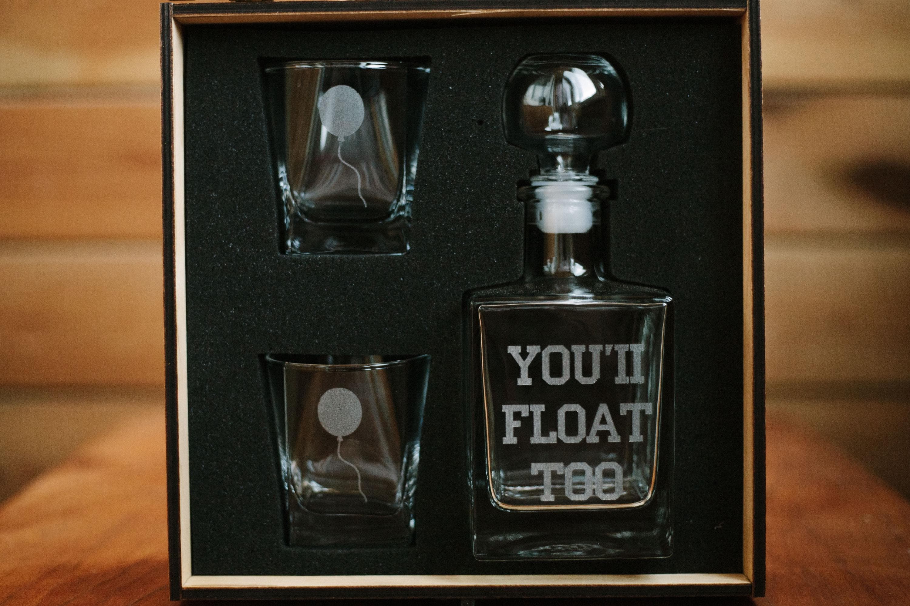 Pennywise Whiskey Decanter Set With Glasses - Etsy