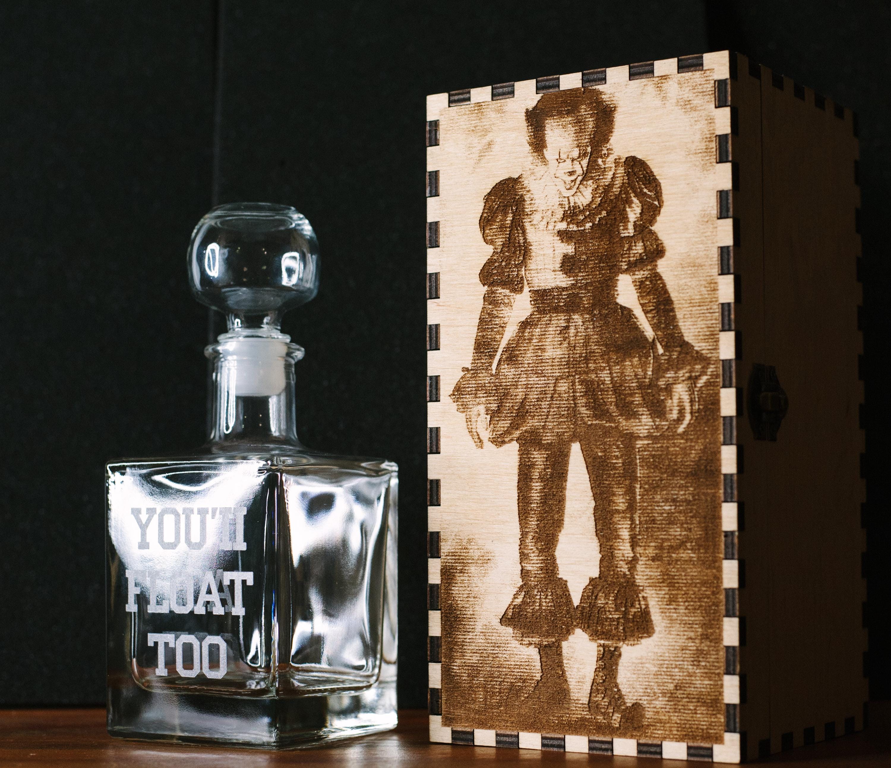 Pennywise Whiskey Decanter Set With Glasses - Etsy