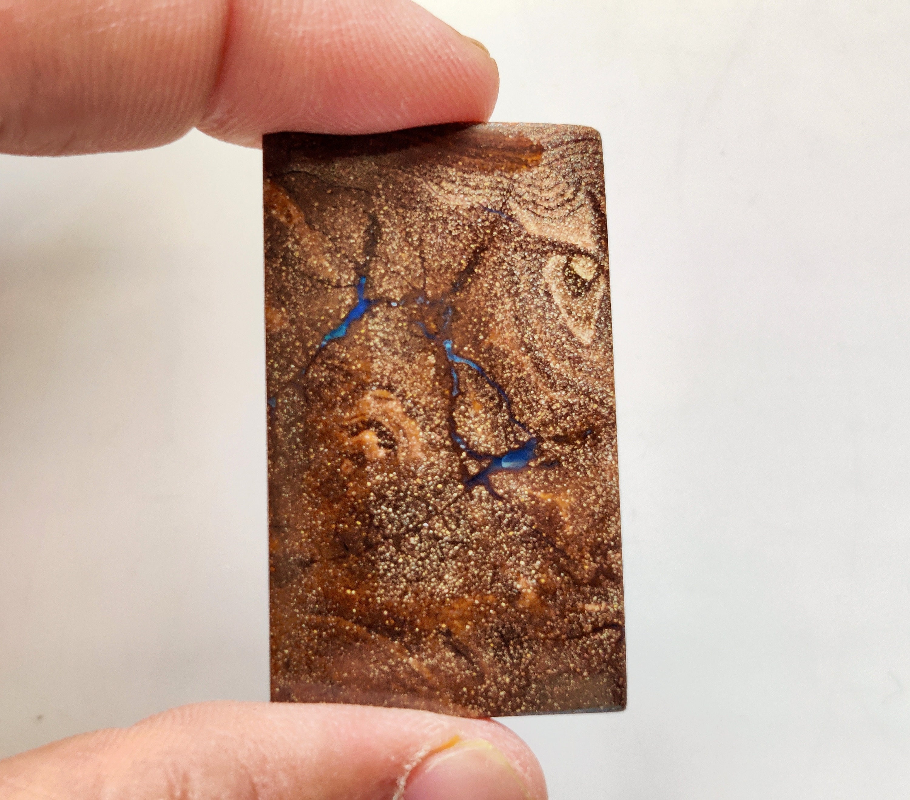 NATURAL BOLDER OPAL Gemstone Rectangle Shape 67ct High Quality - Etsy