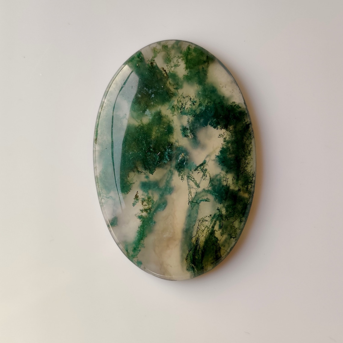 MOSS AGATE GEMSTONE 49.70Ct Good Quality Natural Moss Agate | Etsy