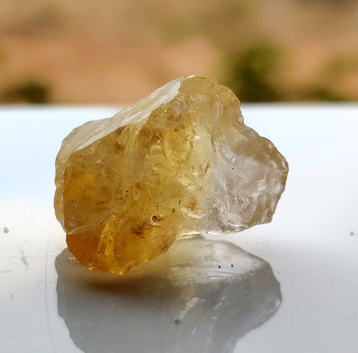 Citrine Rough Gemstone 28ct Citrine Untreated Specimen Raw - Etsy