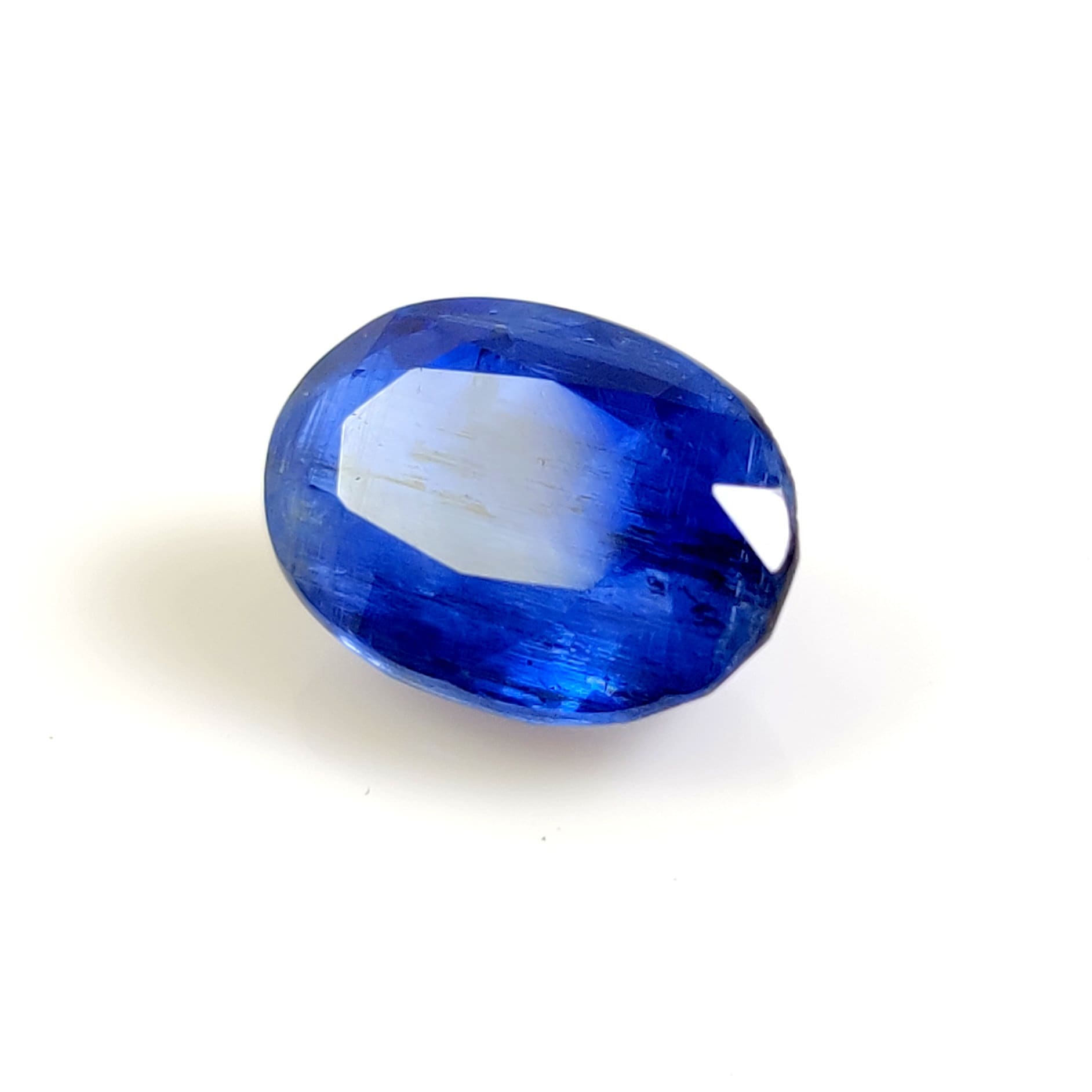 Faceted Oval Blue Kyanite Gemstone, Ring Size 3.15 Ct (10x7x4mm) - Etsy