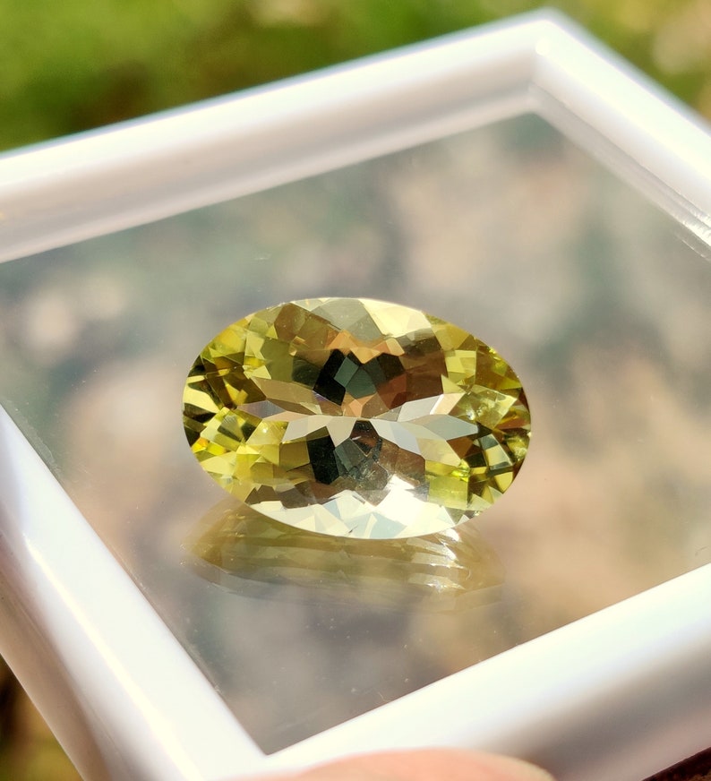 NATURAL LEMON QUARTZ Gemstone Oval Shape 12.00 Ct High Quality - Etsy